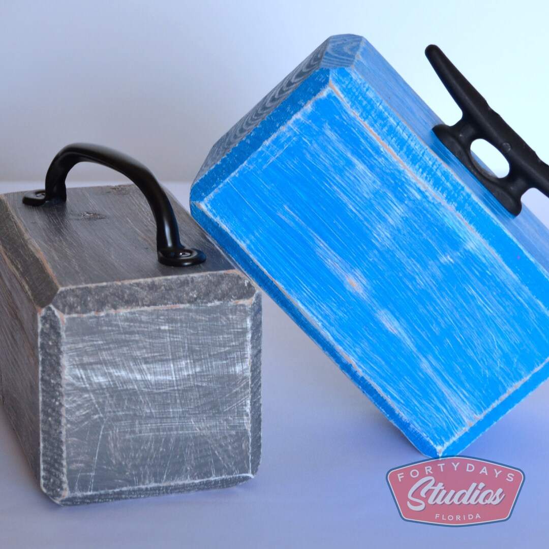 Farmhouse Style Door Stop Wood Block Doorstop House Gift Rustic ...