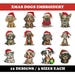 Christmas Dogs (12 Designs) - Machine Embroidery Designs Bundle - Etsy