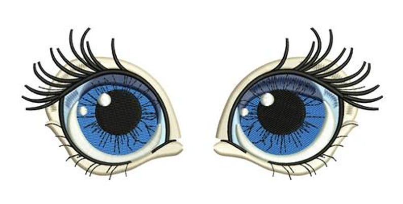 Beautiful Eyes (6 Designs) - Machine Embroidery Bundle - Etsy