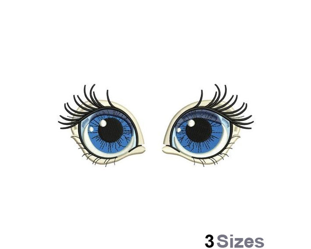 Blue Eyes - Machine Embroidery Design - 3 Sizes - Etsy
