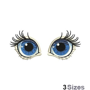 Blue Eyes - Machine Embroidery Design - 3 Sizes - Etsy