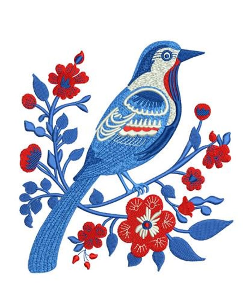 Folk Art Fauna (18 Designs) - Machine Embroidery Designs Bundle, Folk ...