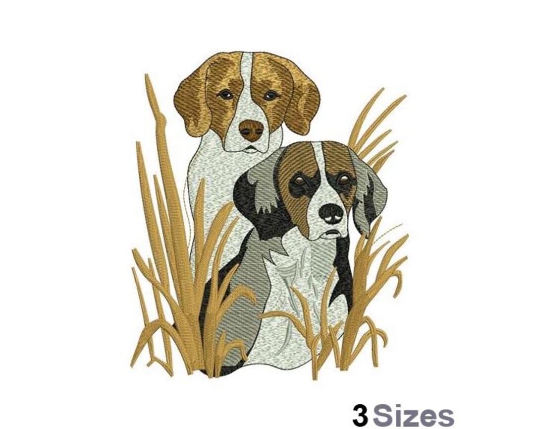 Hunting Dogs - Machine Embroidery Design - 3 Sizes - Etsy