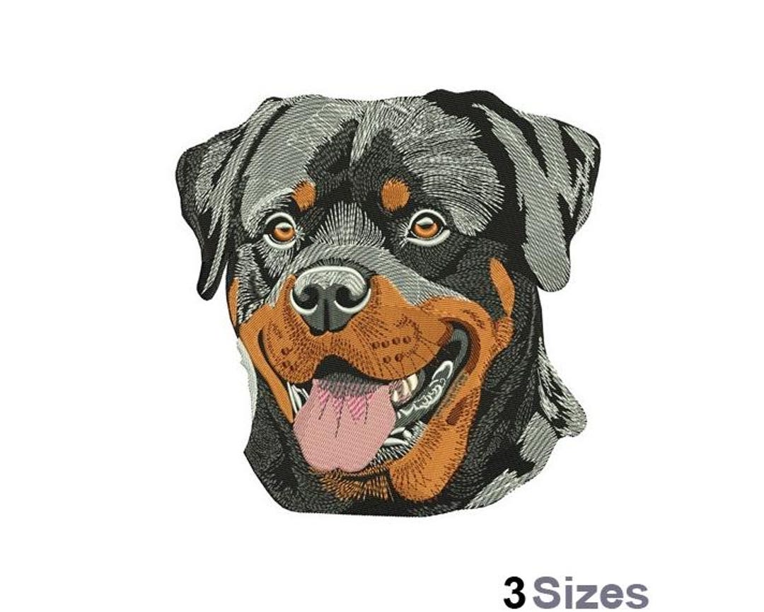 Rottweiler - Machine Embroidery Design - 3 Sizes - Etsy