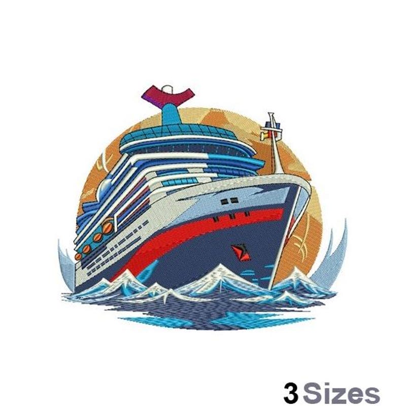 Ship Embroidery - Etsy