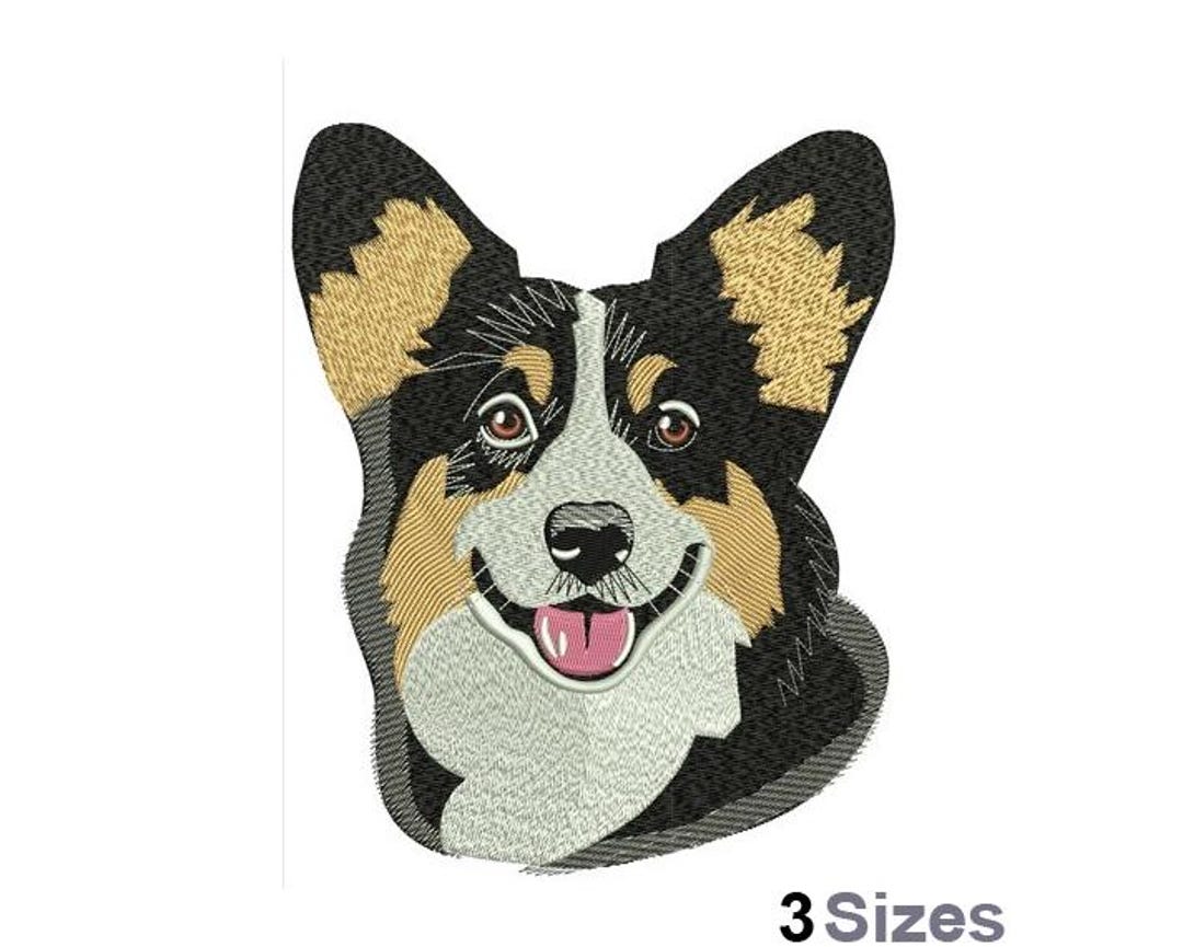 Corgi - Machine Embroidery Design - 3 Sizes - Etsy