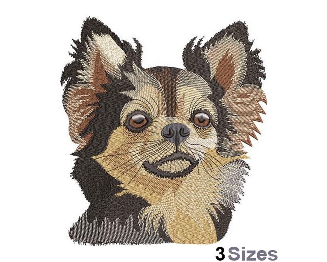 Chihuahua Dog - Machine Embroidery Design - 3 Sizes - Etsy