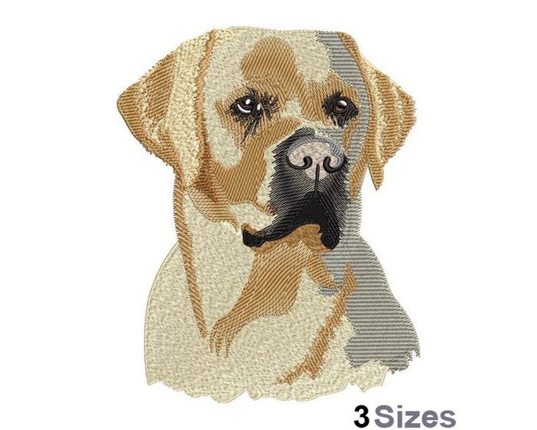 Labrador - Machine Embroidery Design - 3 Sizes - Etsy