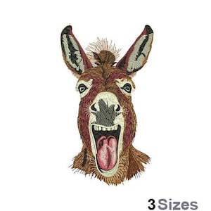 Laughing Donkey - Machine Embroidery Design - 3 Sizes - Etsy