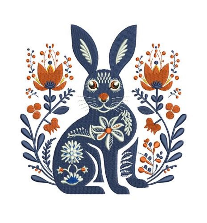 Folk Art Fauna (18 Designs) - Machine Embroidery Designs Bundle, Folk ...