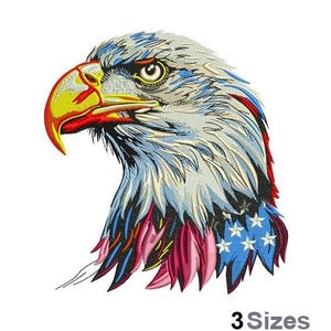 American Bald Eagle - Machine Embroidery Design - 3 Sizes - Etsy