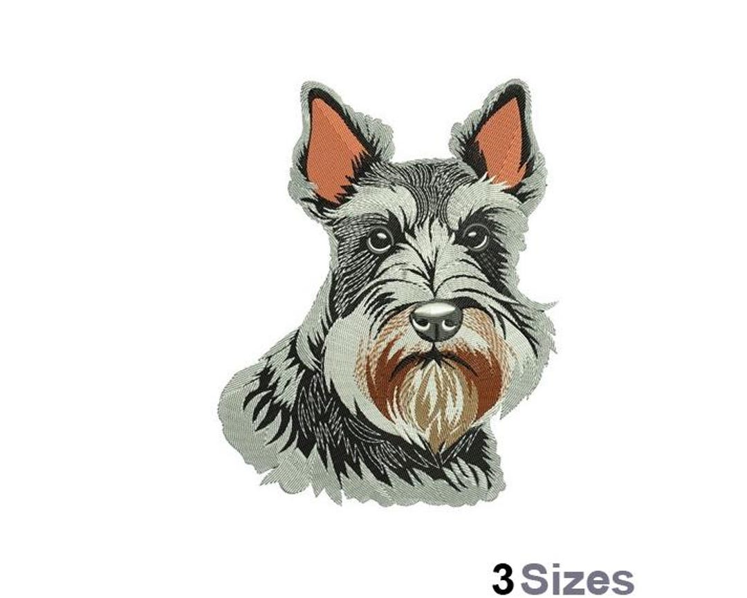 Schnauzer - Machine Embroidery Design - 3 Sizes - Etsy