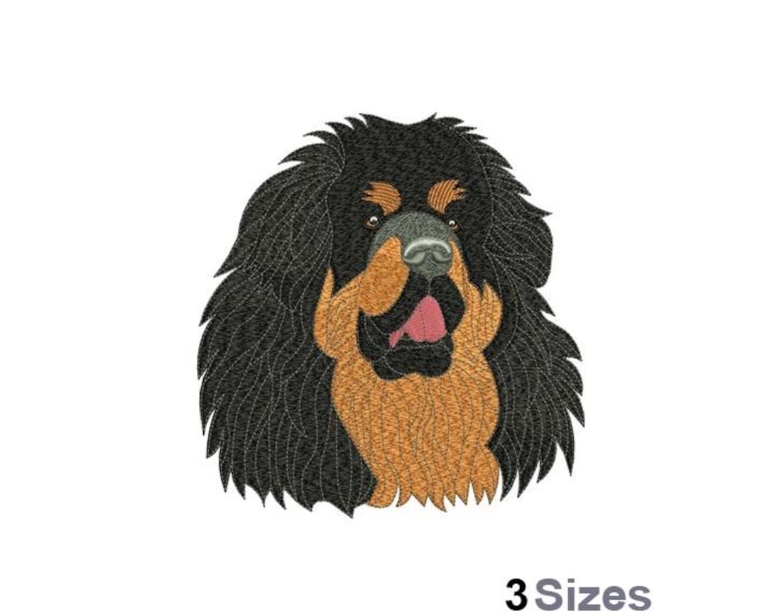 Tibetan Mastiff - Machine Embroidery Design - 3 Sizes - Etsy