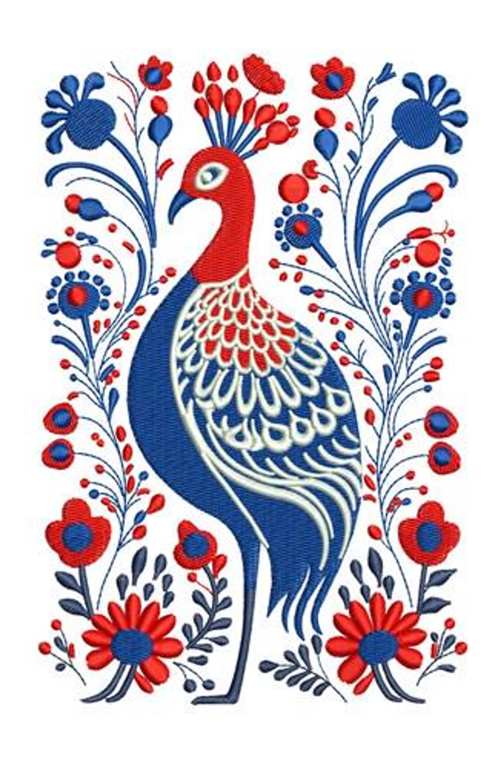 Folk Art Fauna (18 Designs) - Machine Embroidery Designs Bundle, Folk ...