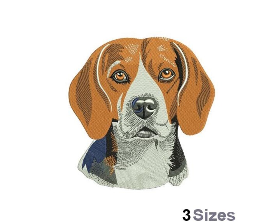 Beagle - Machine Embroidery Design - 3 Sizes - Etsy