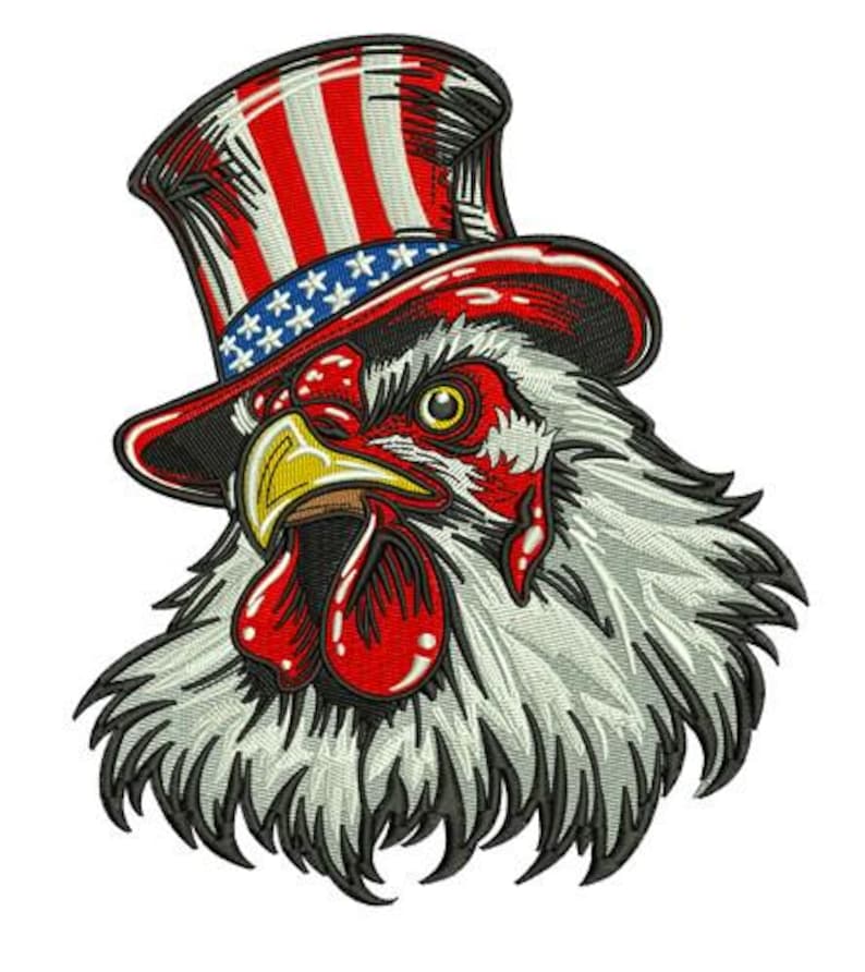 Colorful Roosters (8 Designs) - Machine Embroidery Bundle, Farm ...