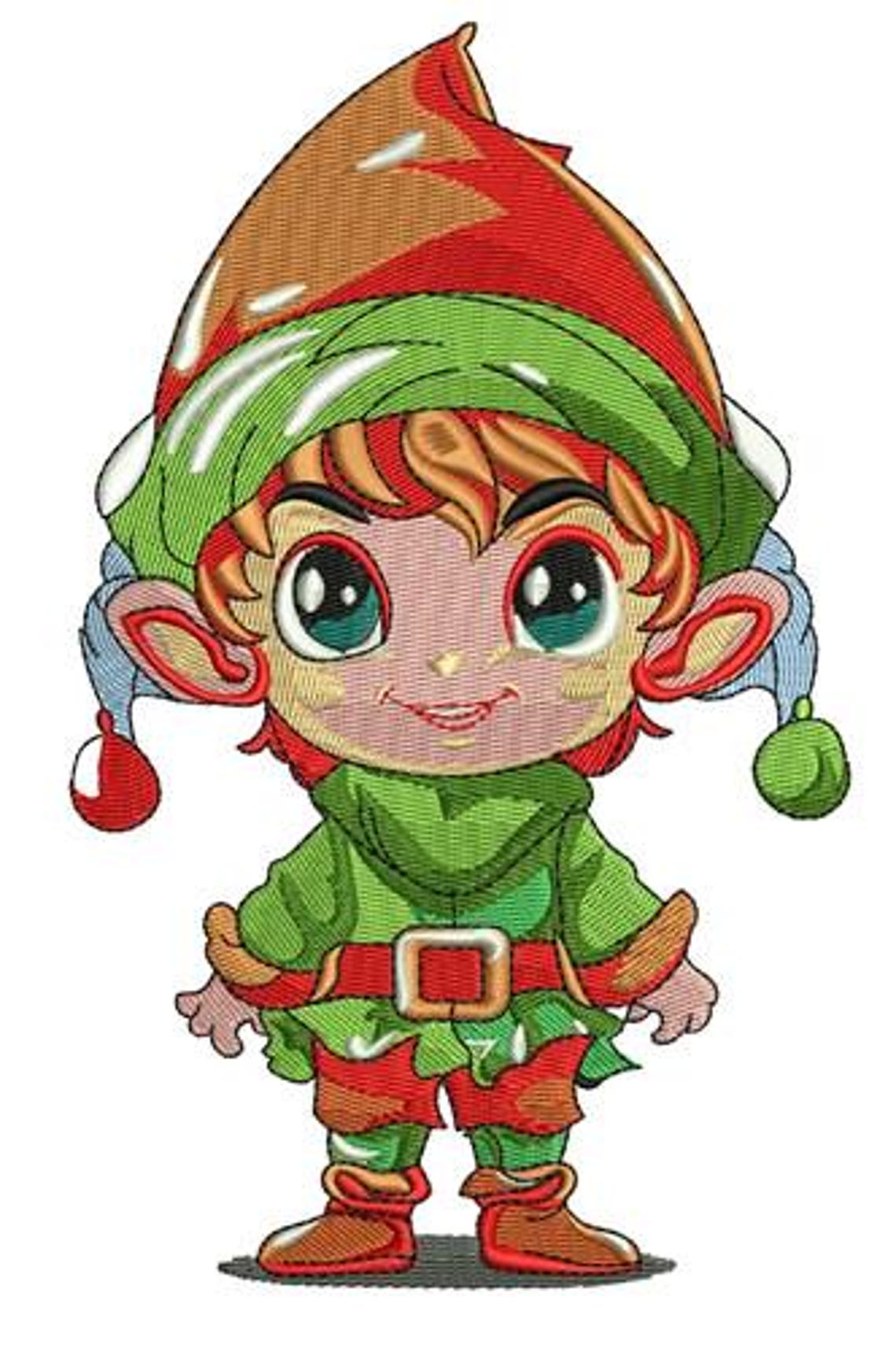 Christmas Elves (6 Designs) - Machine Embroidery Bundle, Santa's Helper ...