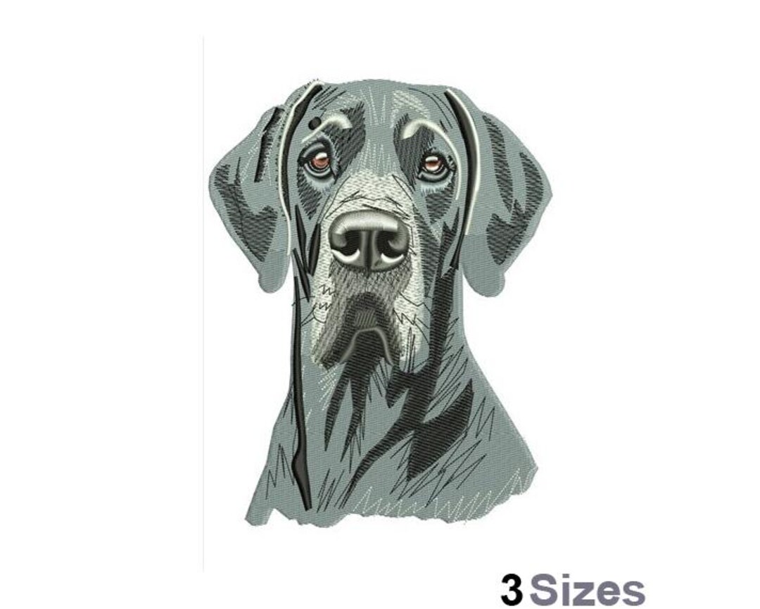 Great Dane - Machine Embroidery Design - 3 Sizes - Etsy