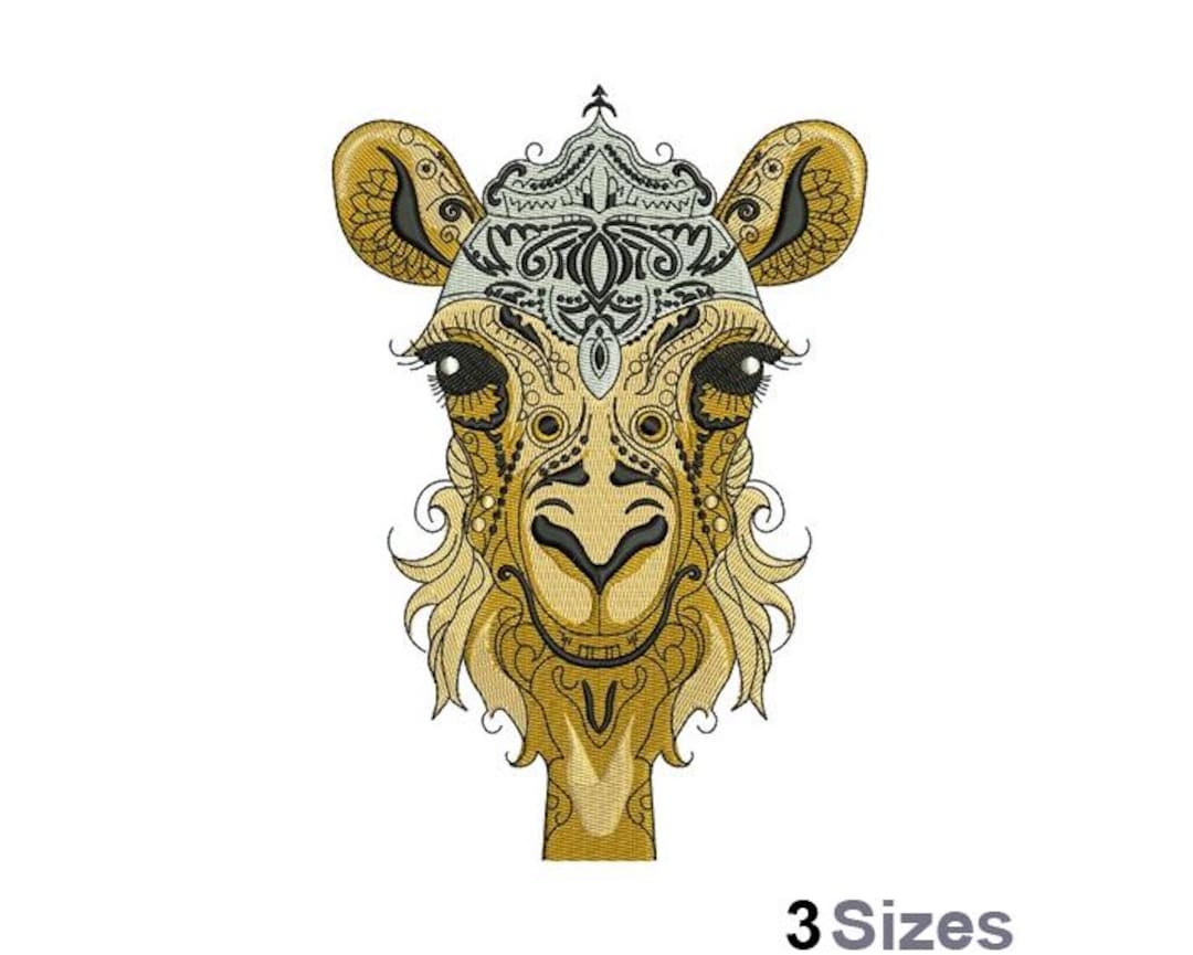 Camel Head - Machine Embroidery Design - 3 Sizes - Etsy
