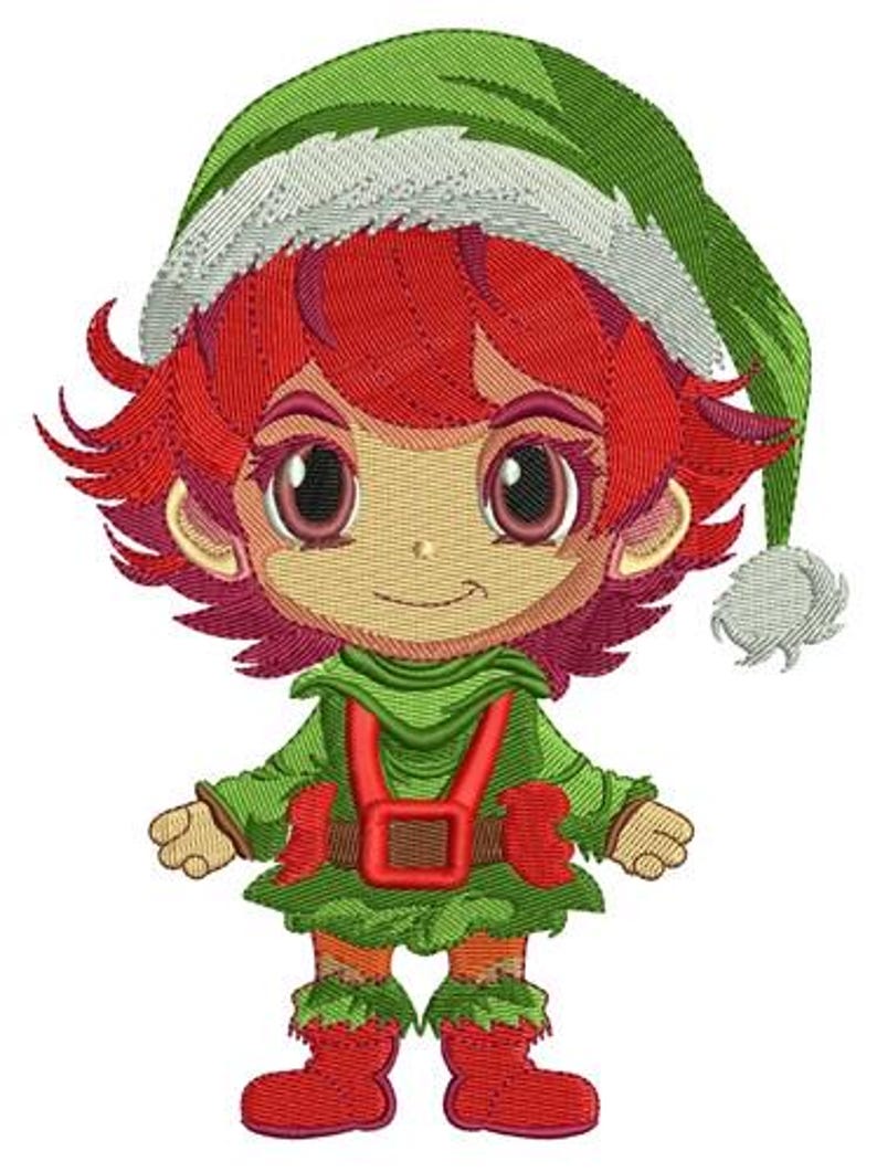 Christmas Elves (6 Designs) - Machine Embroidery Bundle, Santa's Helper ...