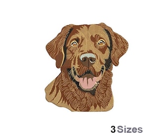 Labrador Retriever - Machine Embroidery Design - 3 Sizes - Etsy