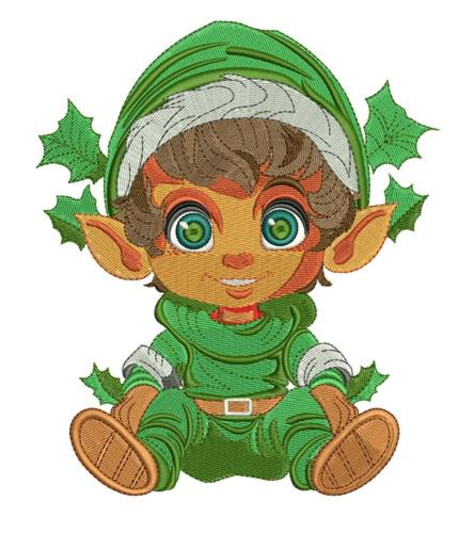 Christmas Elves (6 Designs) - Machine Embroidery Bundle, Santa's Helper ...