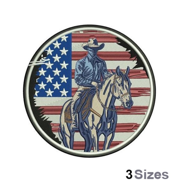 Cowboy Embroidery Design - Etsy
