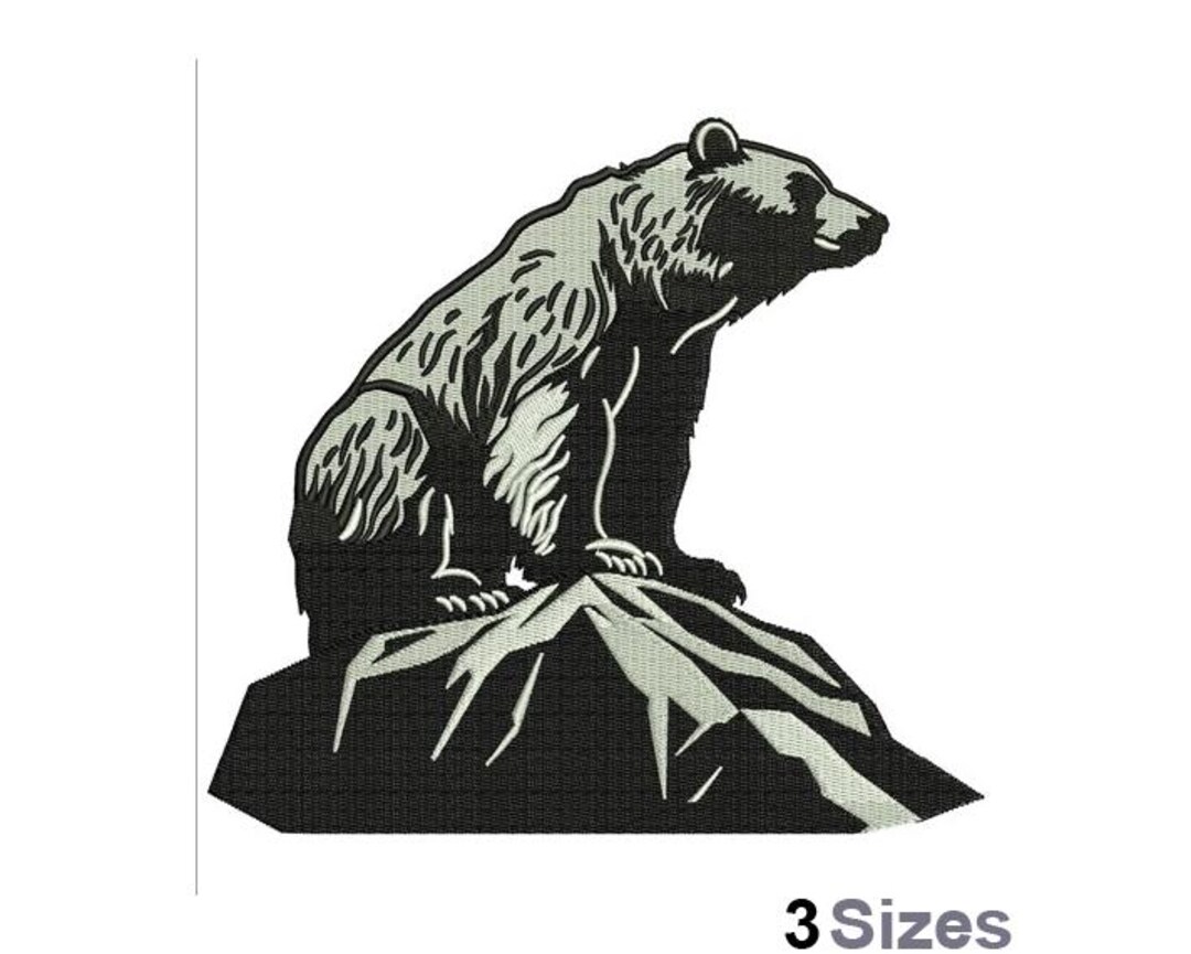 Bear - Machine Embroidery Design - 3 Sizes - Etsy