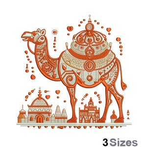 Arab Camel - Machine Embroidery Design - 3 Sizes - Etsy