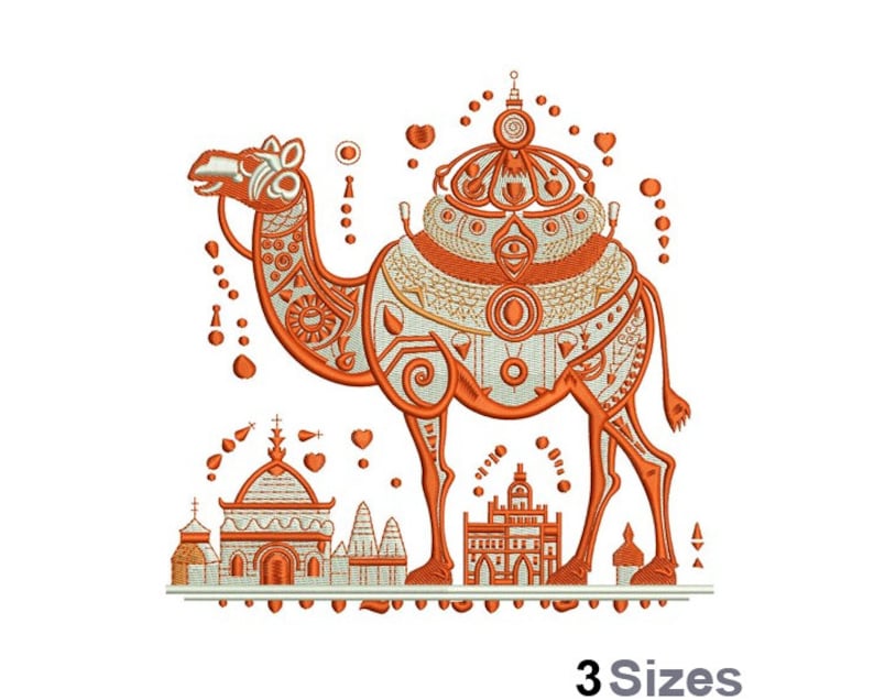 Arab Camel - Machine Embroidery Design - 3 Sizes - Etsy