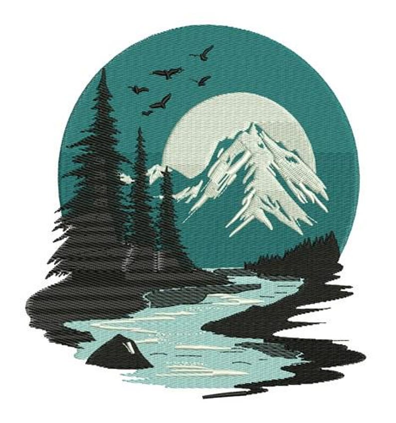 Landscape (9 Designs) - Machine Embroidery Bundle - Etsy