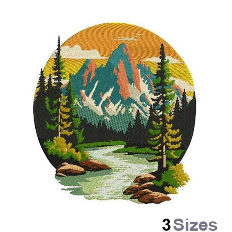 Embroidery Landscape - Etsy