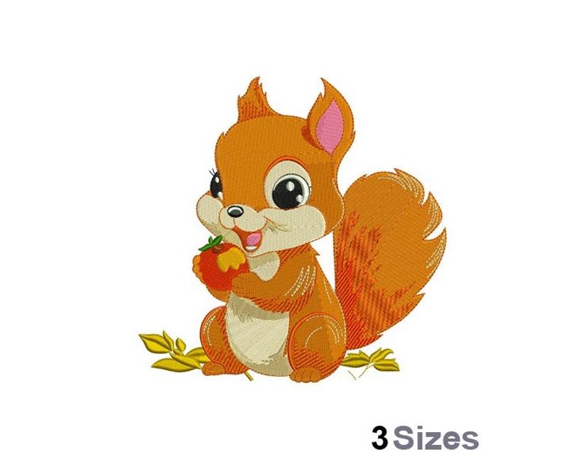 Squirrel - Machine Embroidery Design - 3 Sizes - Etsy