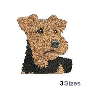 Welsh Terrier - Machine Embroidery Design - 3 Sizes - Etsy