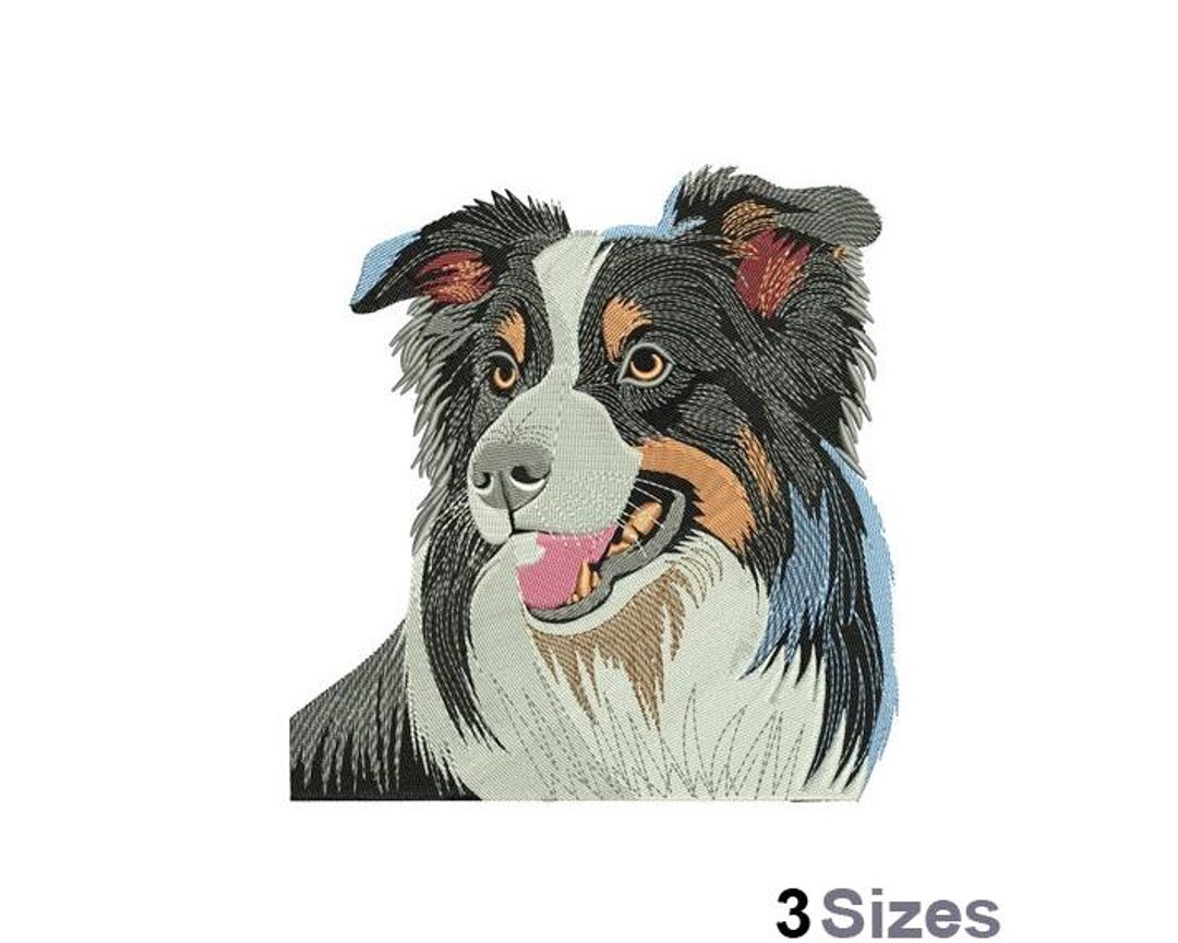 Border Collie - Machine Embroidery Design - 3 Sizes - Etsy