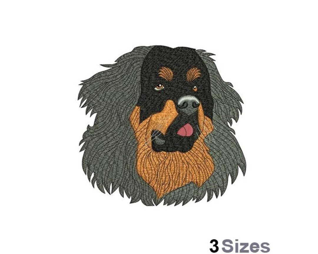 Tibetan Mastiff - Machine Embroidery Design - 3 Sizes - Etsy