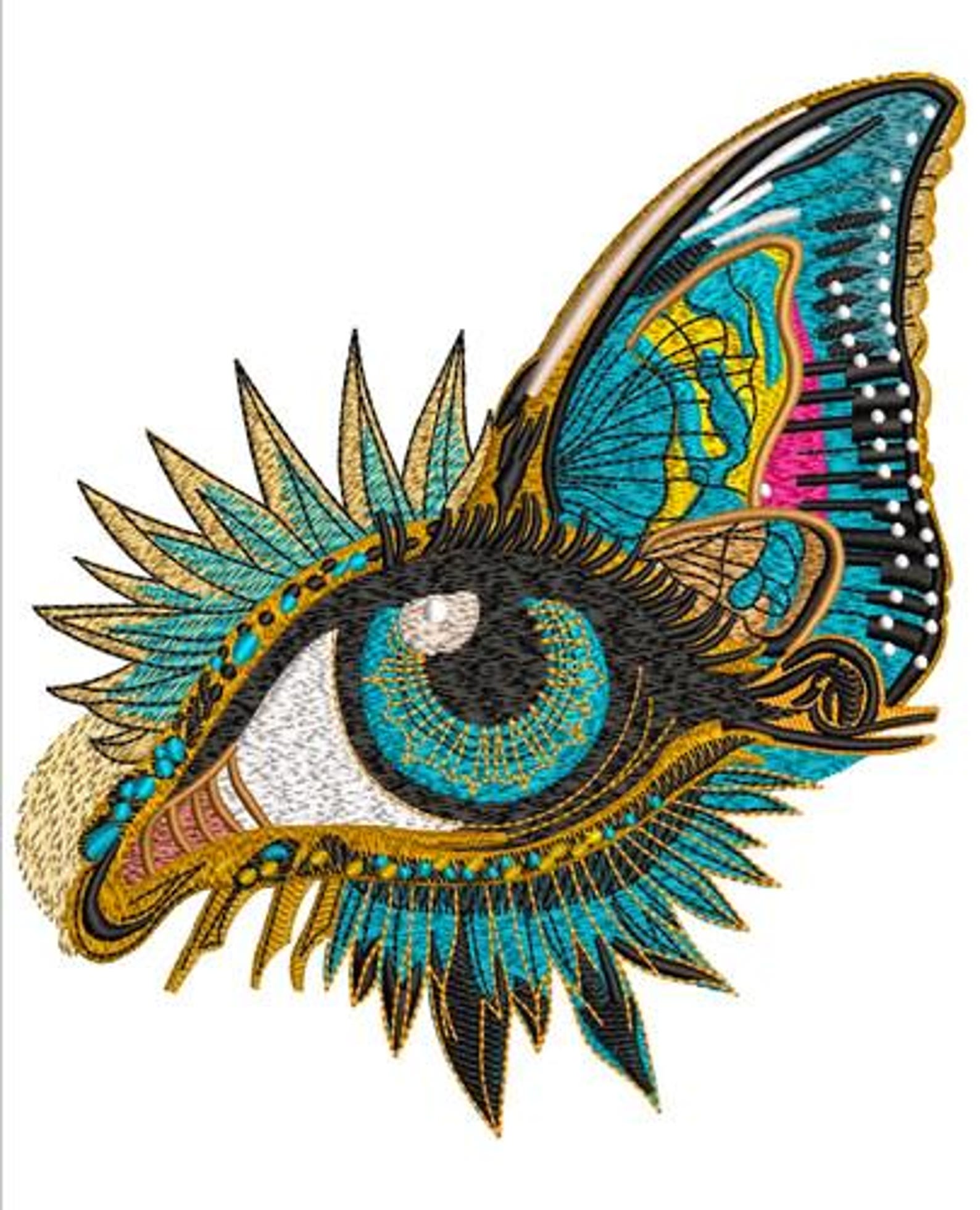 Beautiful Eyes (6 Designs) - Machine Embroidery Bundle - Etsy