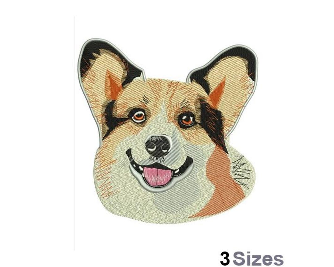 Corgi Head - Machine Embroidery Design - 3 Sizes - Etsy