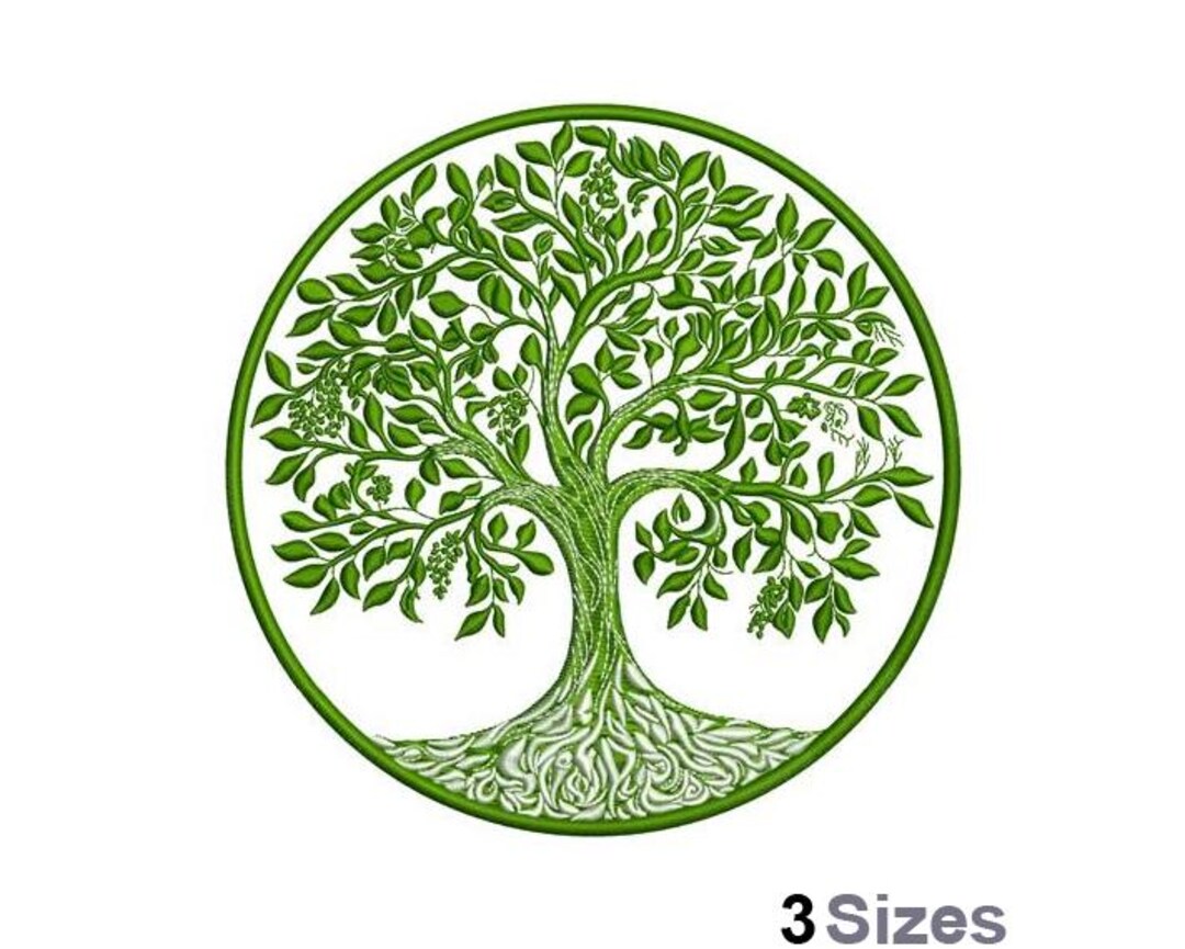 Tree of Life - Machine Embroidery Design - 3 Sizes - Etsy