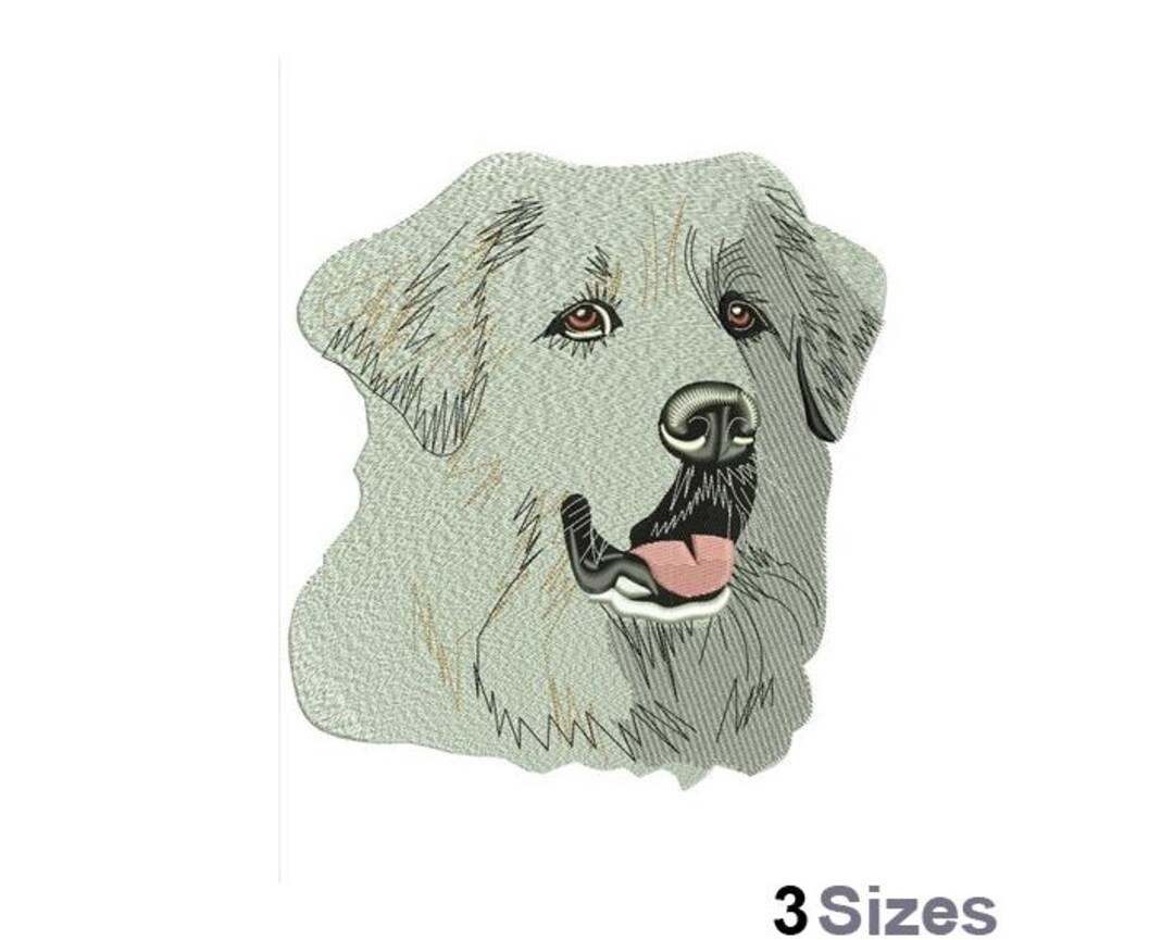 Great Pyrenees Head - Machine Embroidery Design - 3 Sizes - Etsy