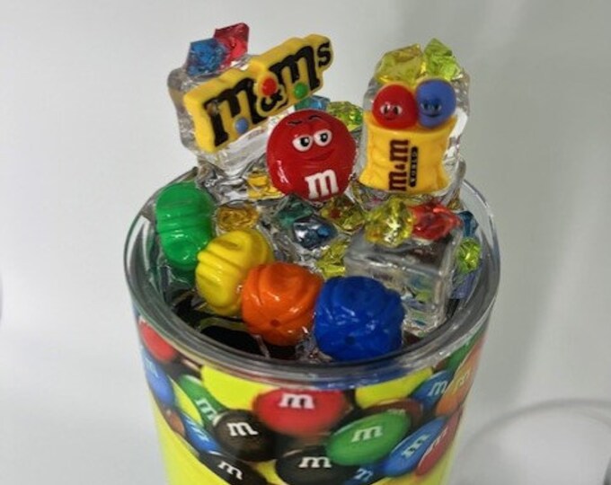Custom M&M Tumbler With Custom Topper - Etsy