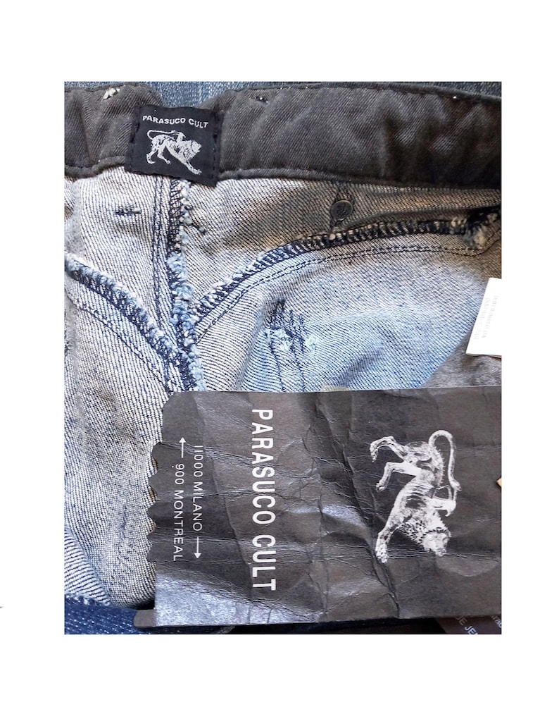 Flared Jeans, Embroidered Jeans, Vintage Denim Pant, Designer Parasuco ...