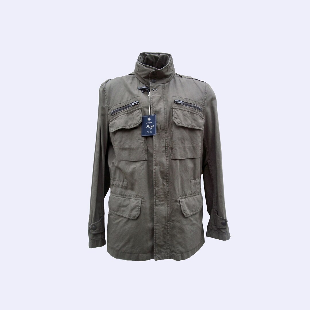 Vintage Mens Sahariana Jacket, Linen and Cotton Jacket by Fay - Etsy