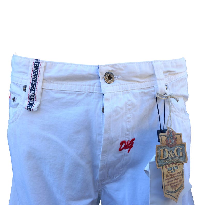 White Pant Designer Dolce Gabbana, Mens Trousers, Size 38 US. - Etsy