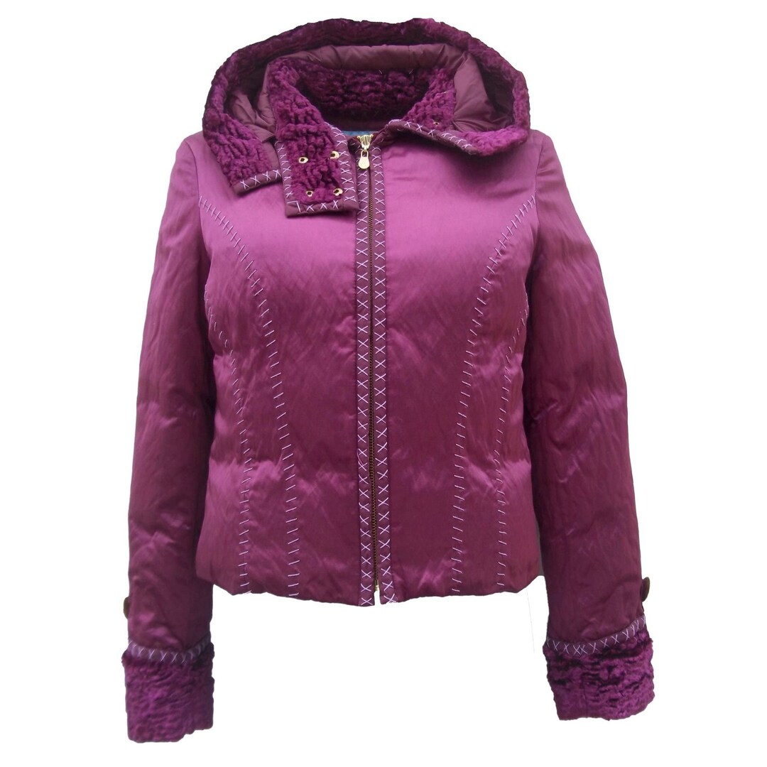 Vintage Down Jacket, Goose Down Jacket With Hood Guess. - Etsy