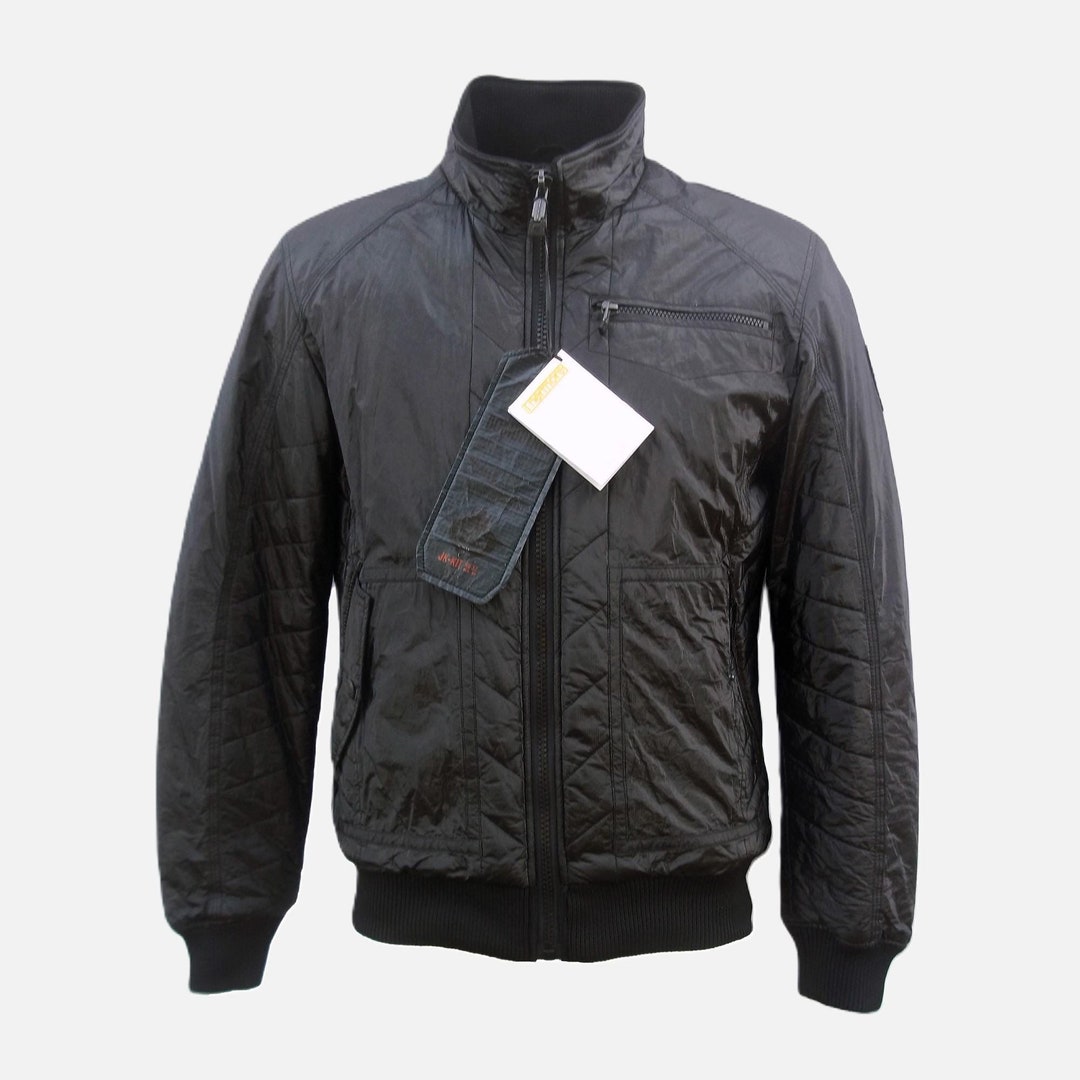 Vintage Bomboogie Black Quilted Jacket, Mens Size L - Etsy