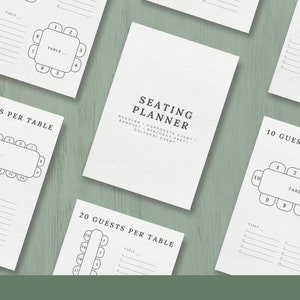 Printable Event Seating Planner, Printable Seating Arrangement ...
