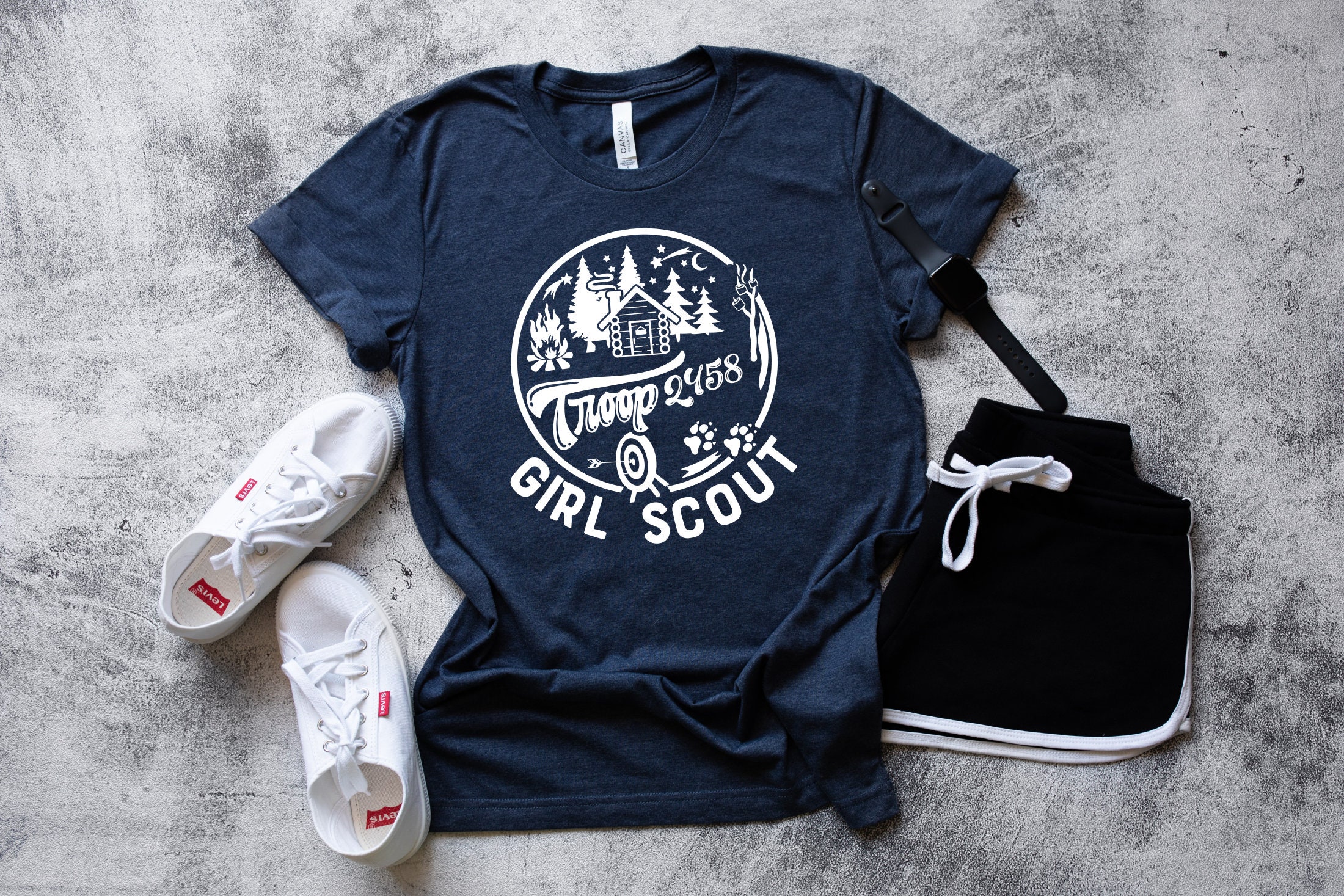 Troop Number Girl Scout Shirt, Scout Girl Shirt, Scout Life Tee ...