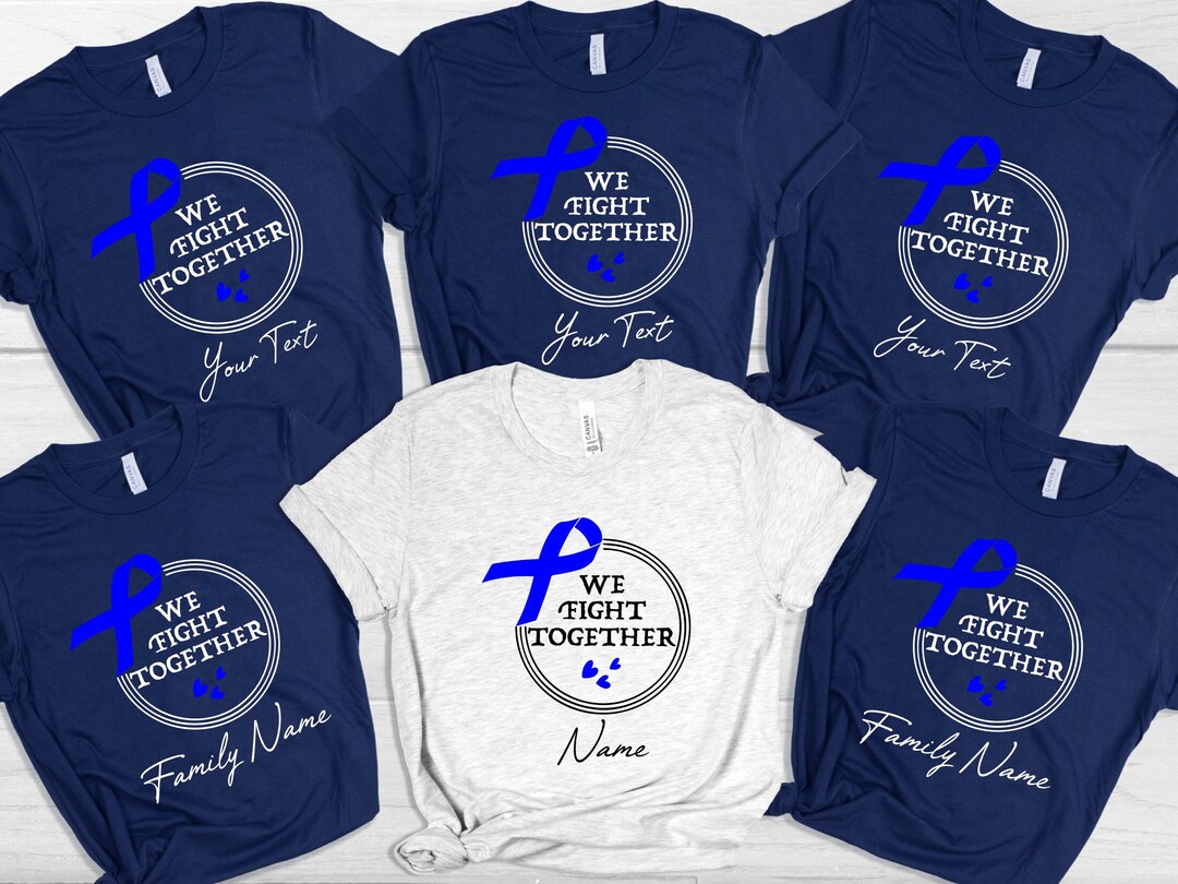 Prostate Cancer Awareness Shirt: Support Squad Blue Ribbon Tee - Etsy