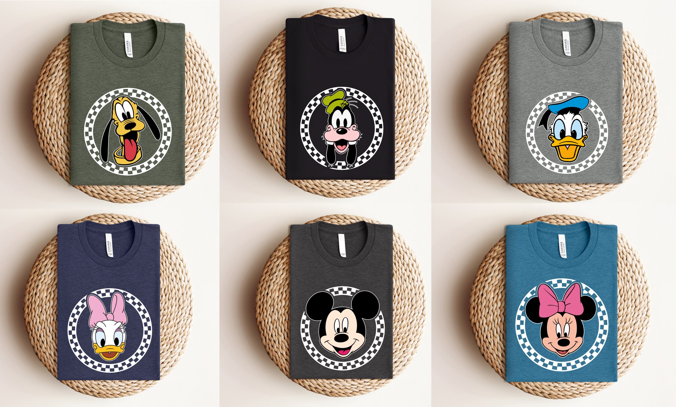 Disney Characters Shirt, Custom Disney Character Shirt, Vintage Disney ...